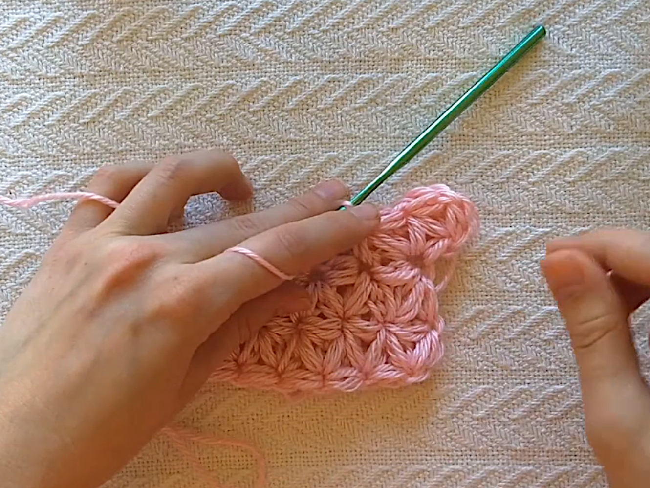 How to Increase and Decrease Jasmine Stitch - Kickin Crochet