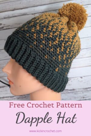 Dapple Hat Crochet Pattern | Free Hat Crochet Pattern - Kickin Crochet